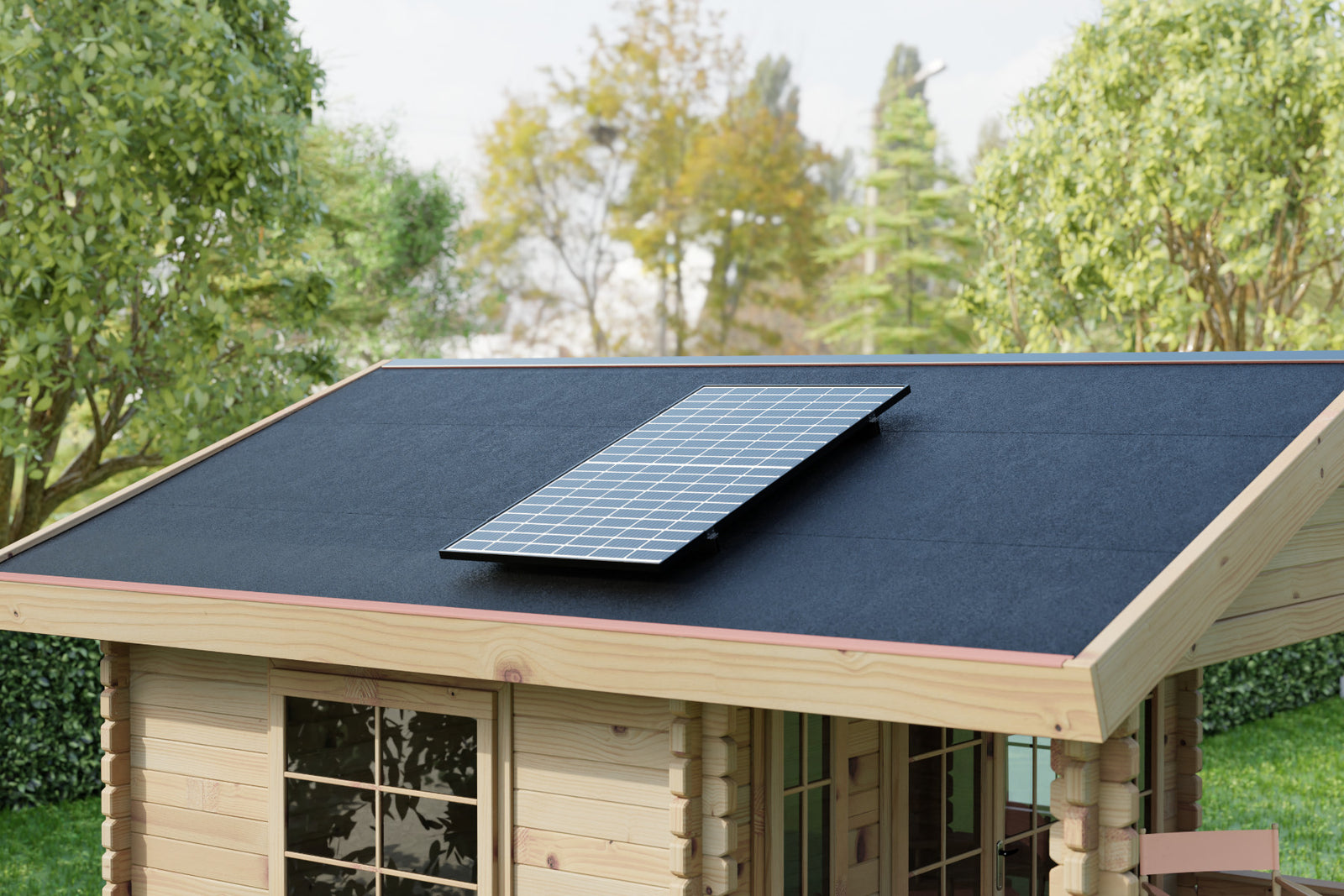 Montageset für 1 Solarmodul - Halterung Bitumendach